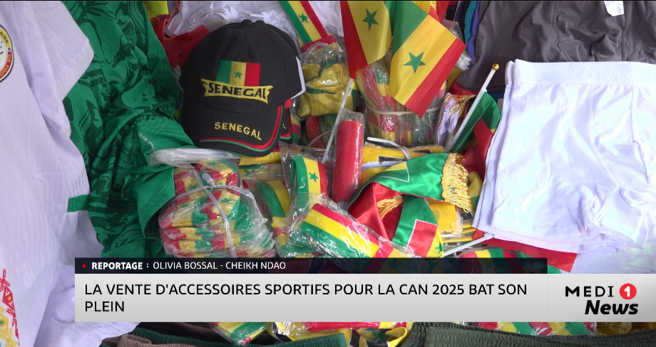 Vidéo : Sénégal : la vente d’accessoires sportifs pour la CAN 2025 bat ...