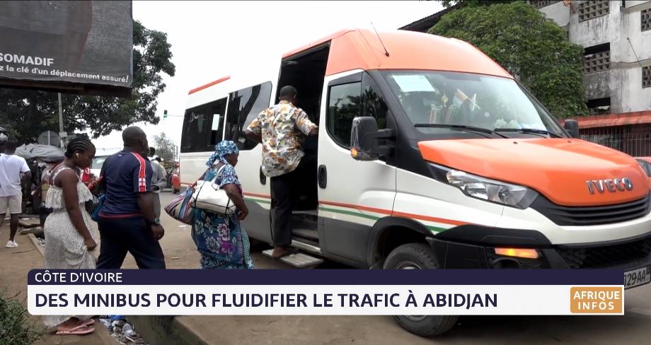 Côte d'Ivoire : des minibus pour fluidifier le trafic à Abidjan